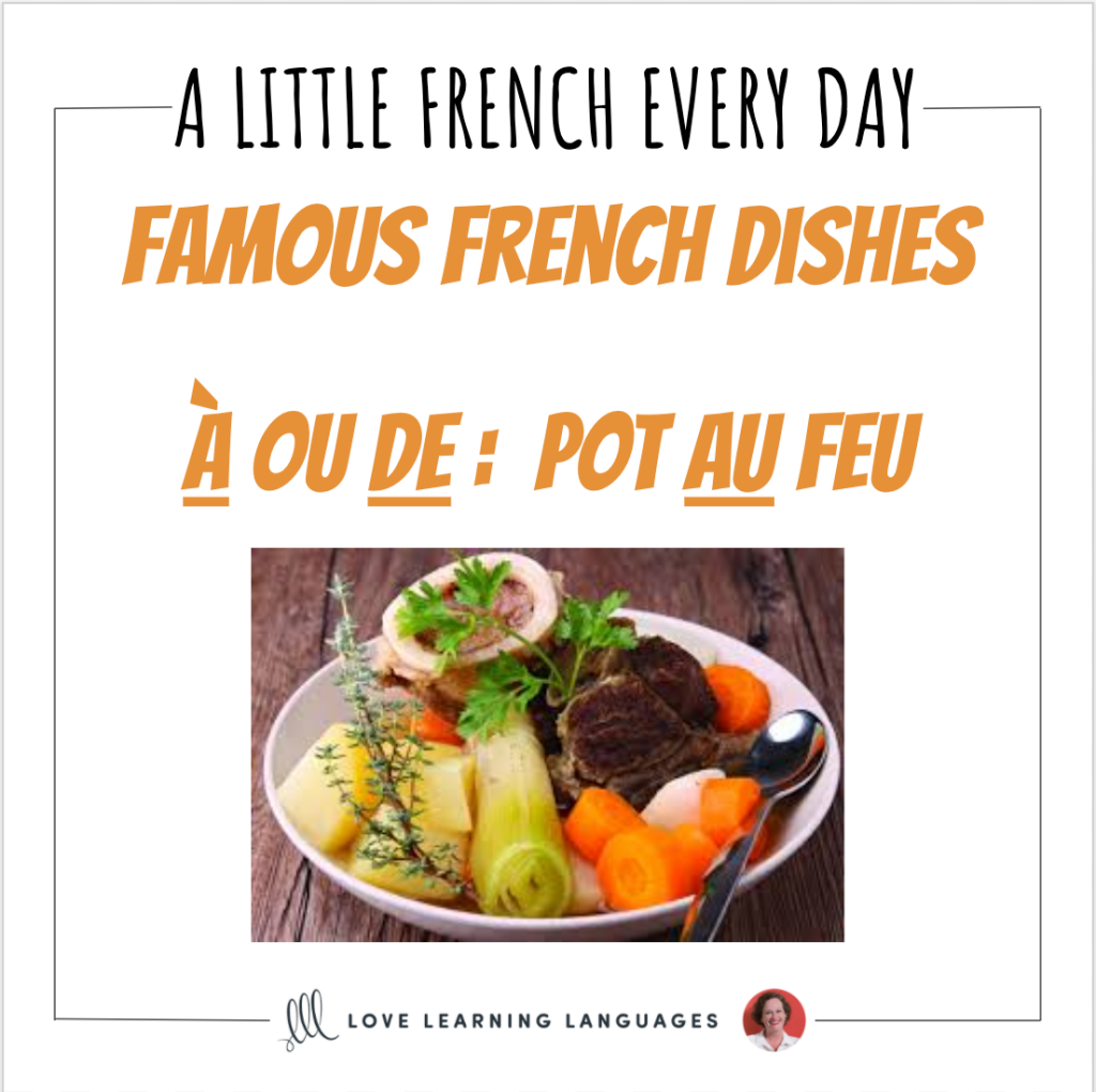 French Food with Prepositions À and DE - Love Learning Languages